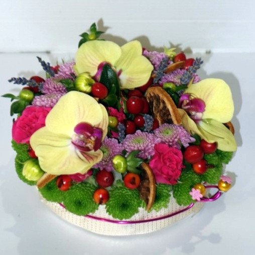 GÂTEAU FLORAL - Composition Florale - Livraison Toulouse - Calypso Fleurs