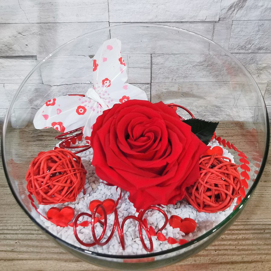 COMPOSITION DE ROSES ÉTERNELLES "DISTRACTION" - Livraison Toulouse et ...