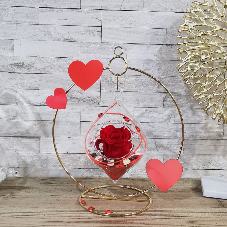 COMPOSITION DE ROSES ÉTERNELLES "FRISSON" - Livraison Toulouse ...