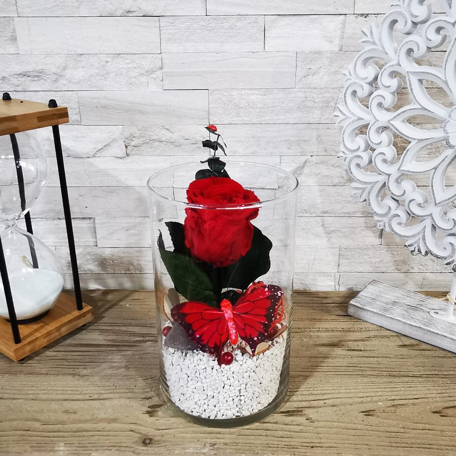 COMPOSITION DE ROSES ÉTERNELLES "ENA" - Livraison Toulouse - Calypso Fleurs